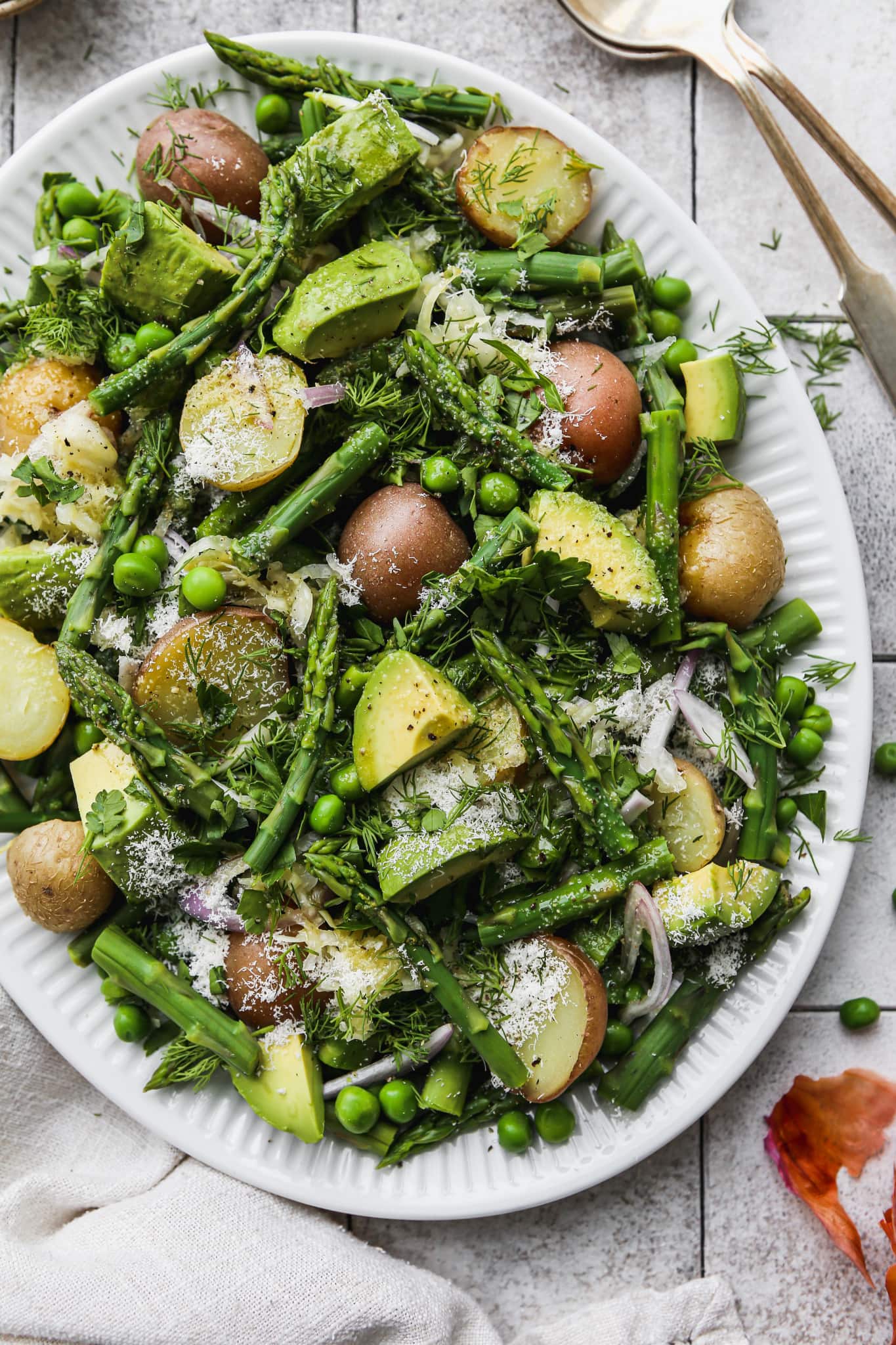 Cold Asparagus Salad With Potatoes & Avocado | Walder Wellness, RD